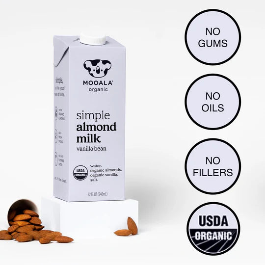 MOOALA SIMPLE VANILLA BEAN ALMOND MILK – Cheung's Wellness