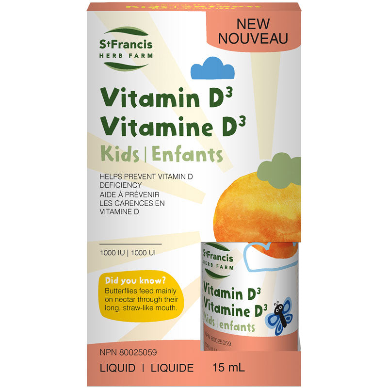 ST. FRANCIS HERB FARM Vitamin D3 Kids – Cheung's Wellness